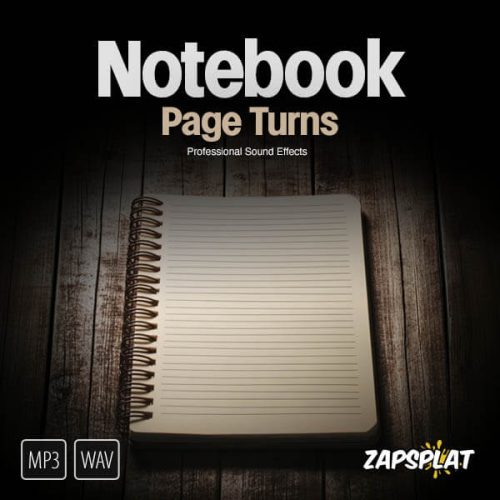 Download this pack of FREE Notebook Page Turns sound effects